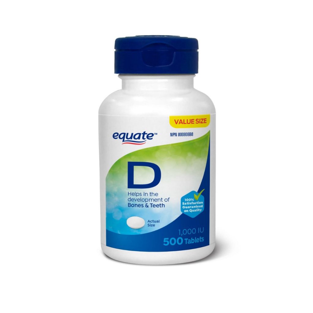 Equate Vitamin D 1000 IU x 500 tablets - DRUG MART